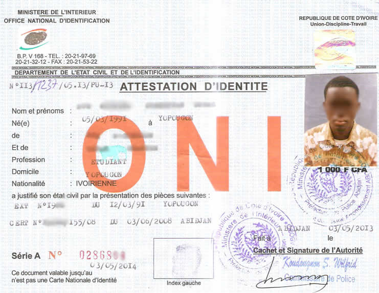 A partir du 1er mars, l'attestation d'identité uniquement délivrée aux ...