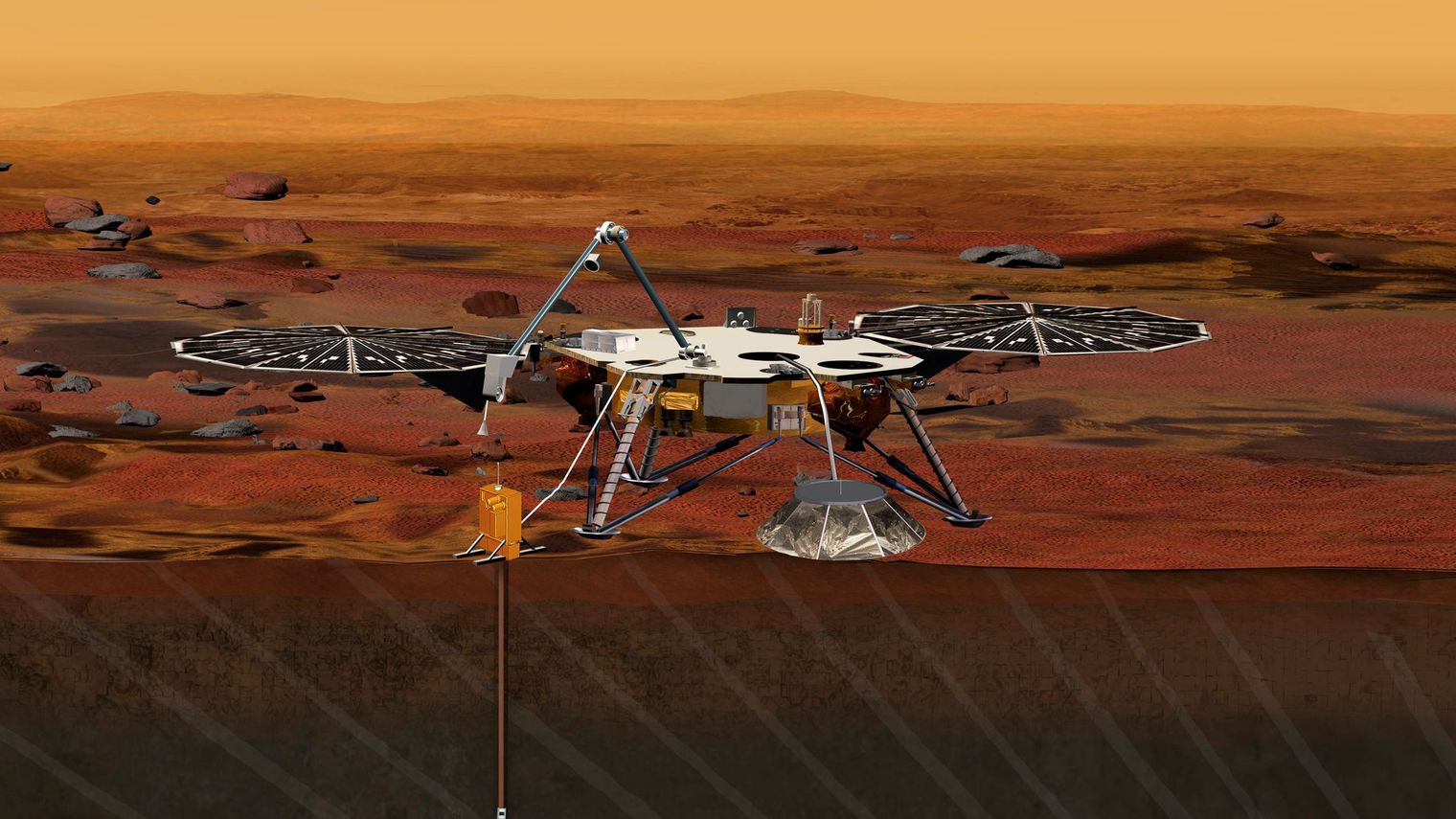 Mars: le robot InSight ne sondera pas le coeur de la planète rouge ...
